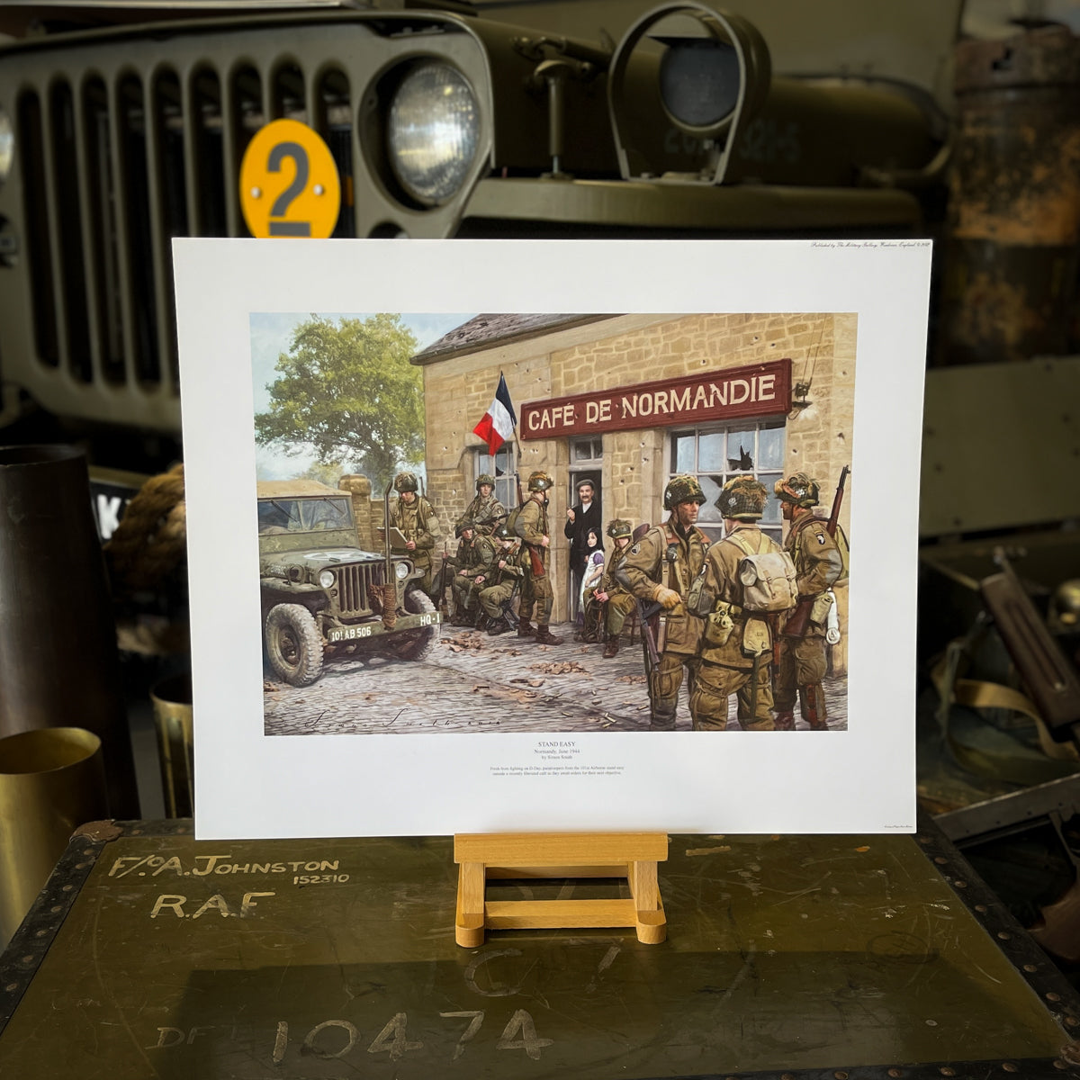 Stand Easy - WW2 Normandy Poster - 21” x 17” – D-Day Posters