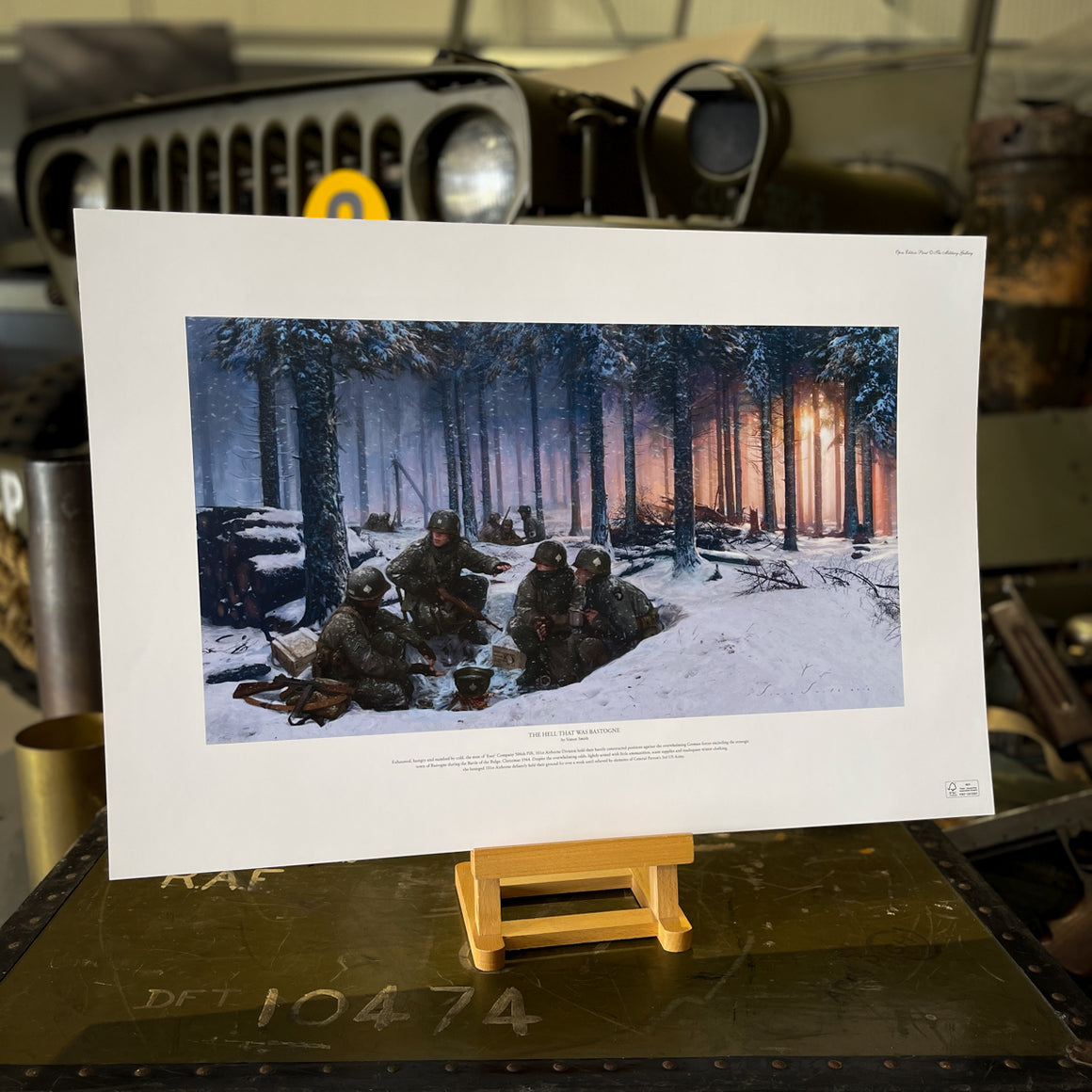 The Hell that was Bastogne - WW2 Normandy Poster - 25 ¼ ” x 17 ¼ ” – D ...