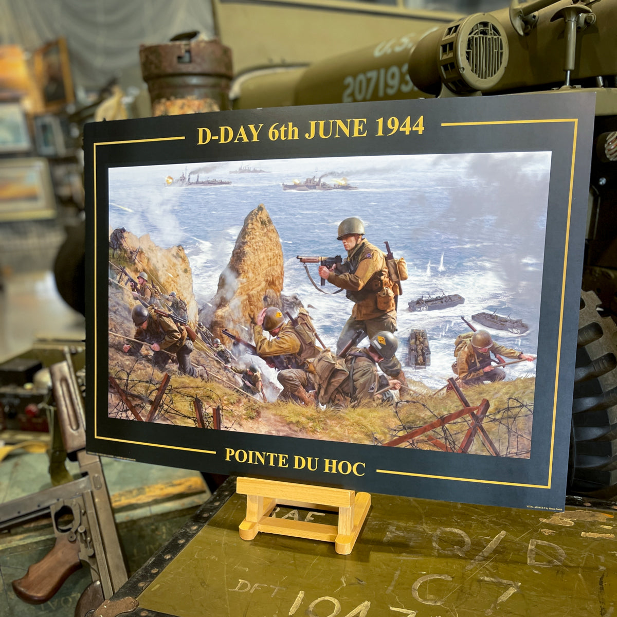 Vital Assault - Pointe du Hoc D-Day Poster - 35" x 25" – D-Day Posters